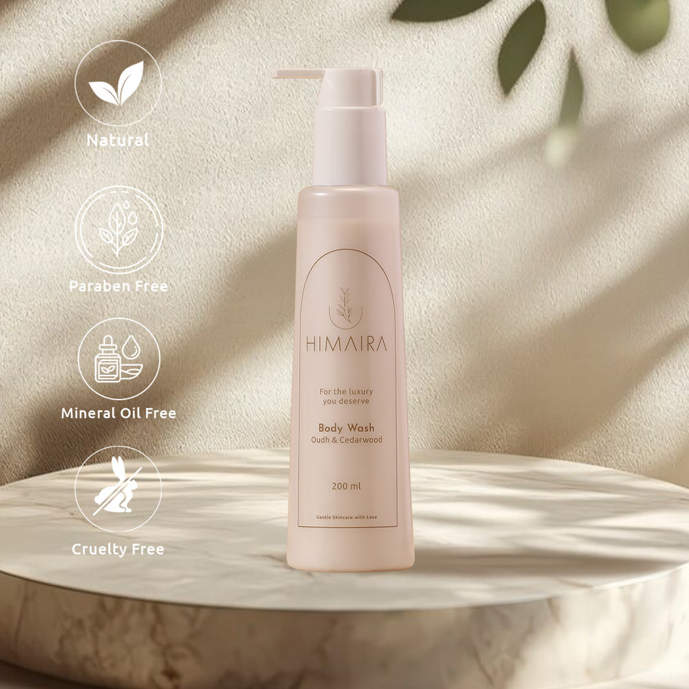 Oudh & Cedarwood Body Wash – Himaira